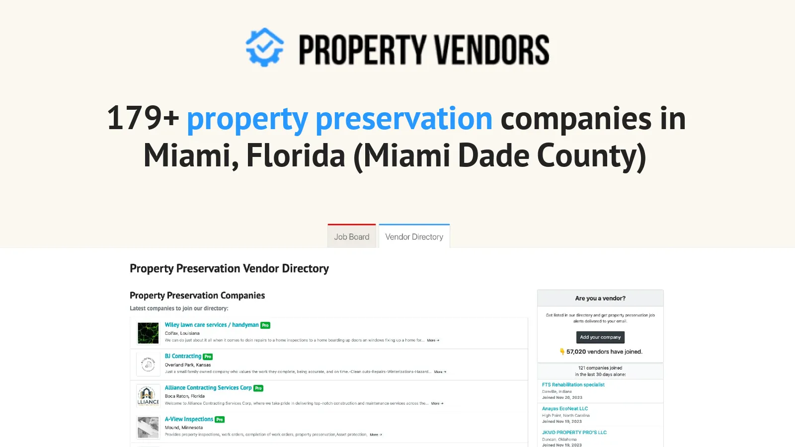 Property Preservation Services in Miami, Florida (Miami Dade County ...