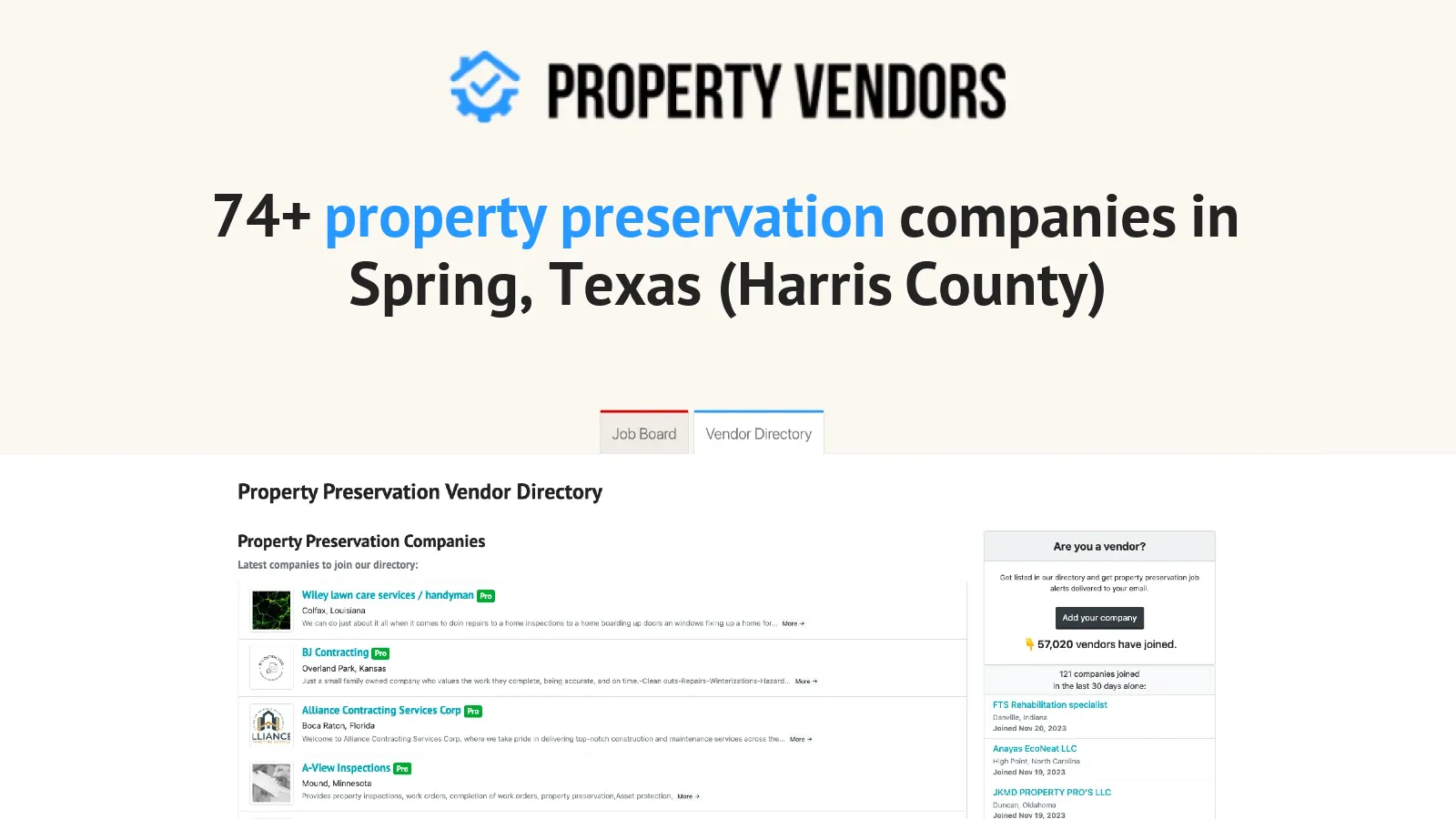 Property Preservation Services in Spring, Texas (Harris County) | Page 2