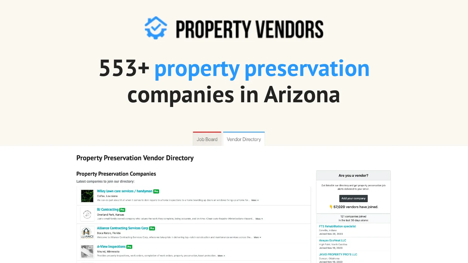Property Preservation Services in Arizona